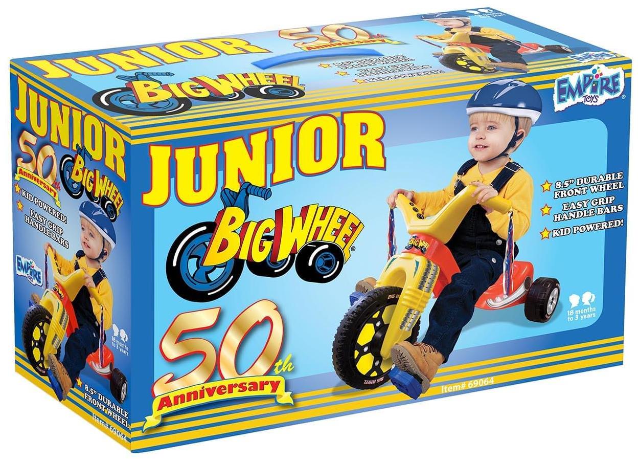 Big Wheel Junior 50th Anniversary 9 Inch Ride-On Trike | Red/Yellow ...