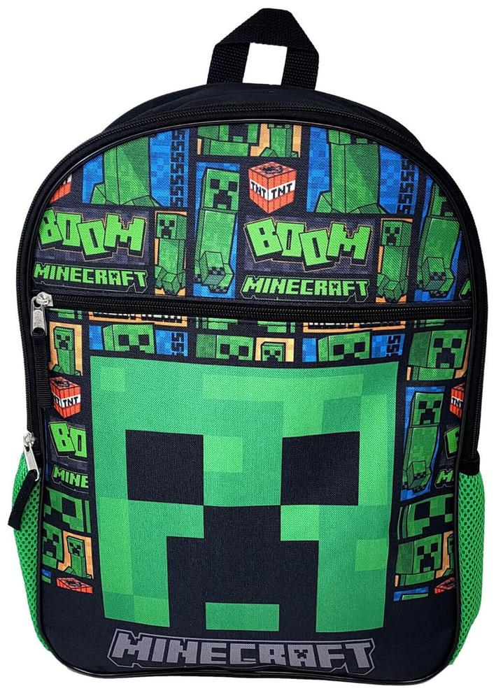 Minecraft Collage 16 Inch Kids Backpack - ToyHo.com