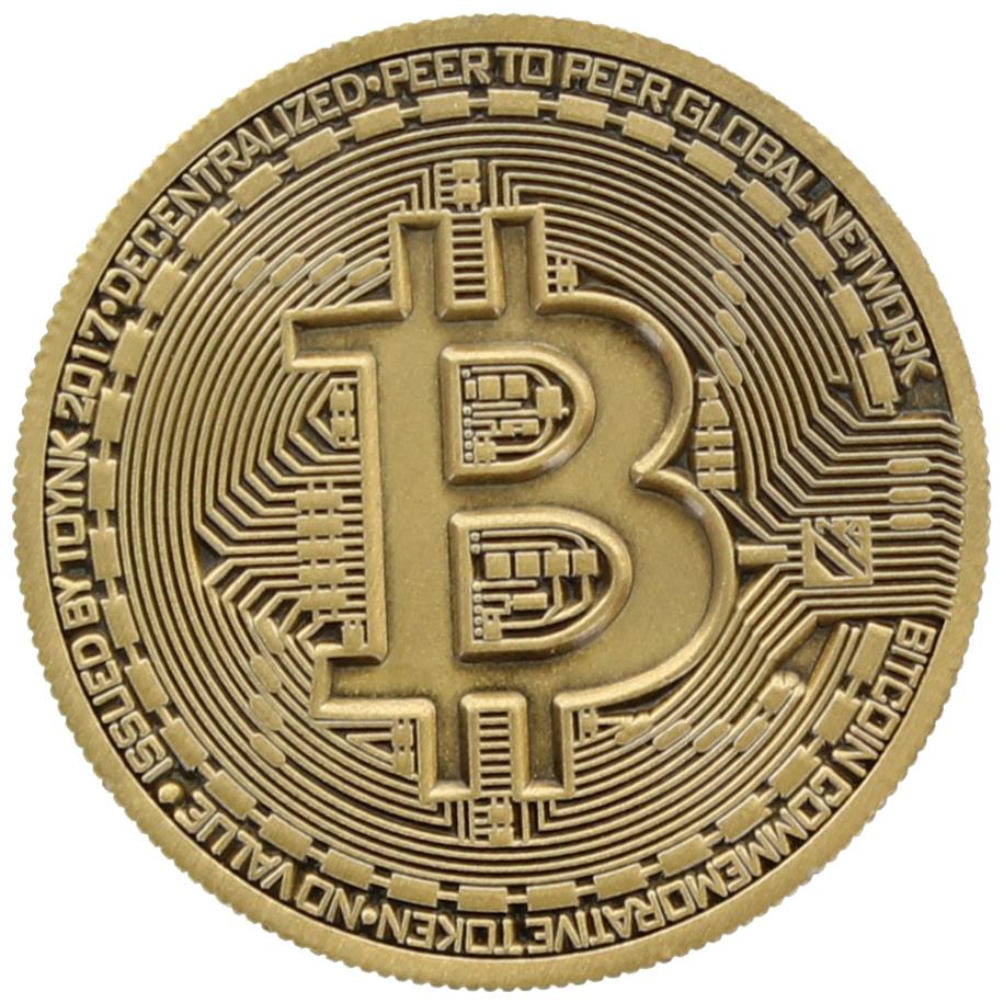 Bitcoin Bronze Plated Commemorative Collector's Coin - ToyHo.com
