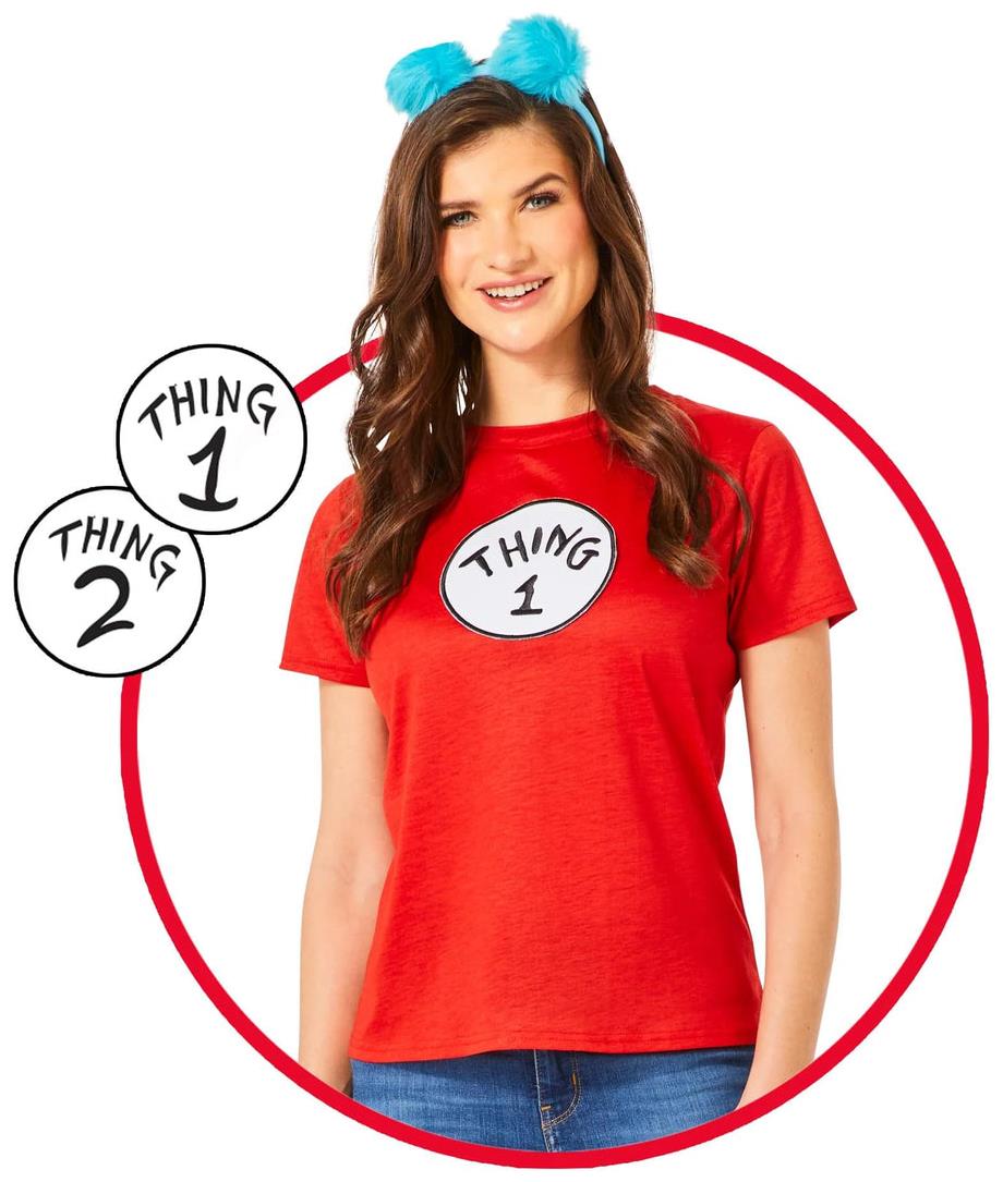 Dr Seuss Thing Adult Costume Kit | Large - ToyHo.com