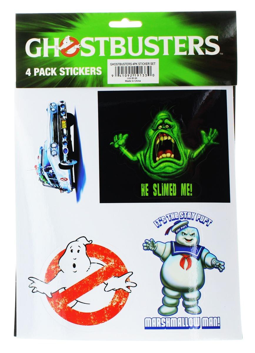 Ghostbusters Sticker 4-Pack - ToyHo.com