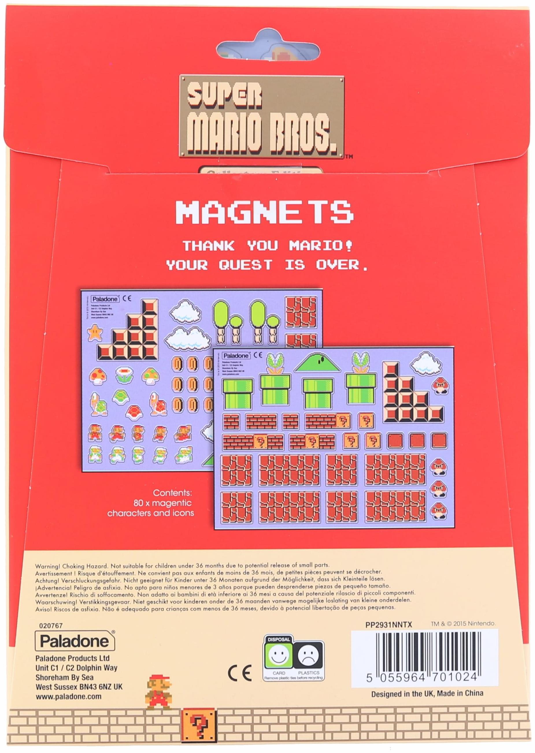Super Mario Bros. Fridge Magnets | Set of 80 - ToyHo.com