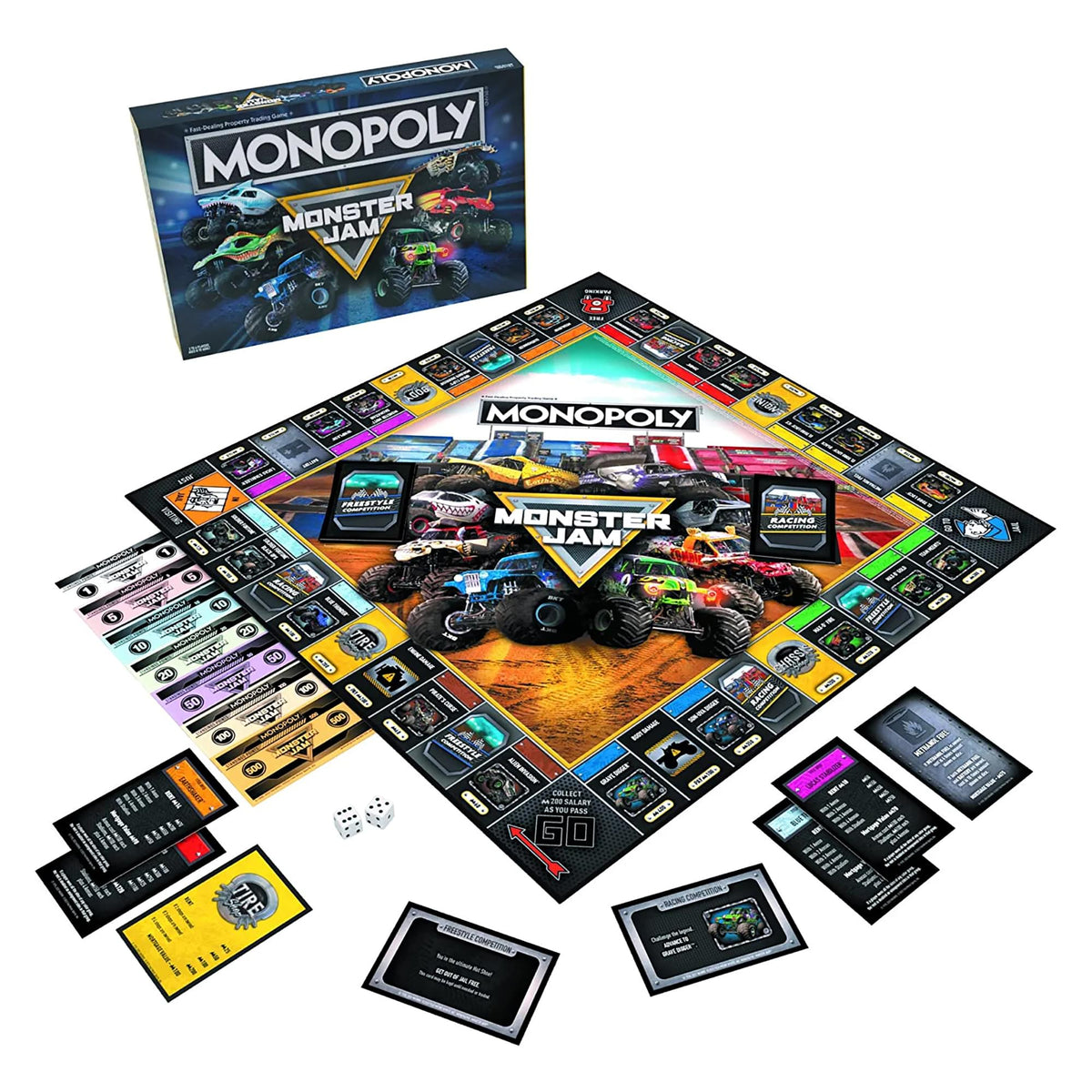 Monster Jam Monopoly Board Game - ToyHo.com