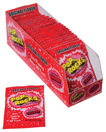 Pop Rocks Original Cherry/24-Pc (Include 24 Units) - ToyHo.com